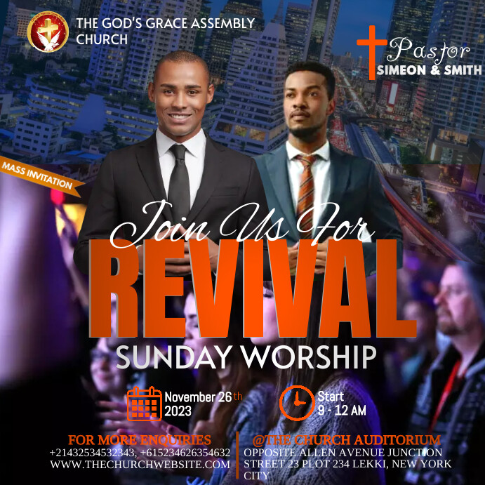 Church event Flyer template | PosterMyWall