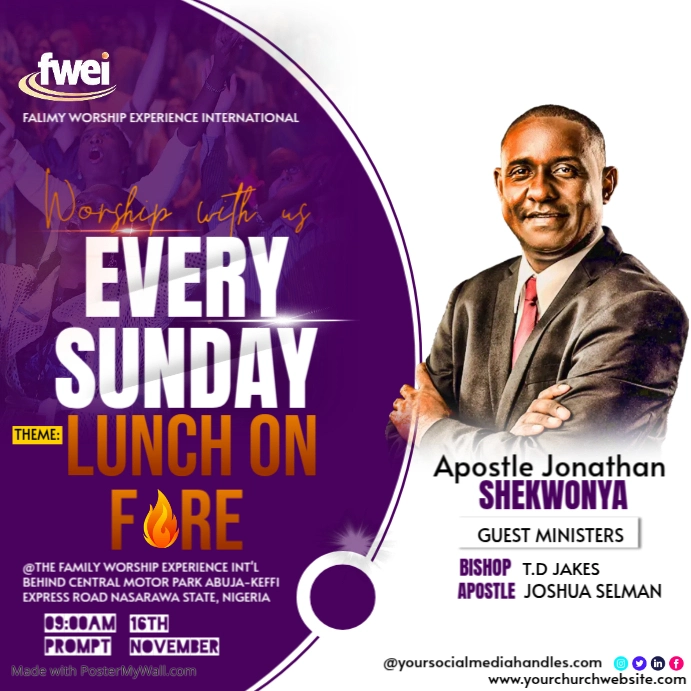Church event flyer template | PosterMyWall