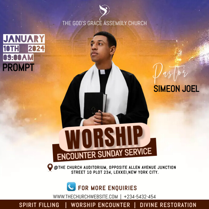 Church event Flyer template | PosterMyWall