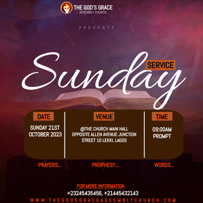 Church event Flyer template | PosterMyWall
