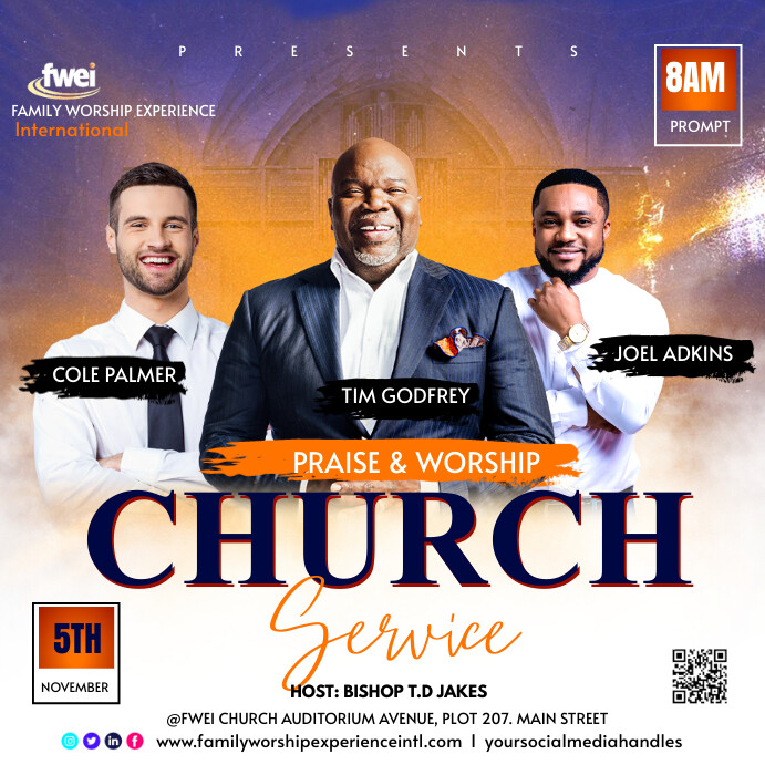 Church event flyer template | PosterMyWall