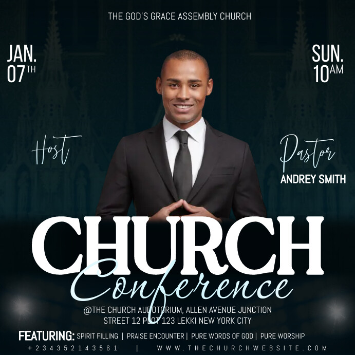 Church event Flyer template | PosterMyWall