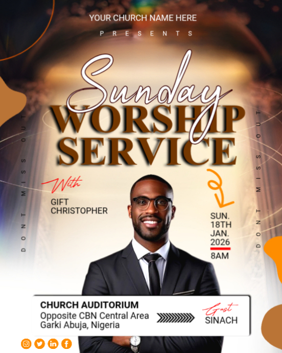 Church event flyer template | PosterMyWall