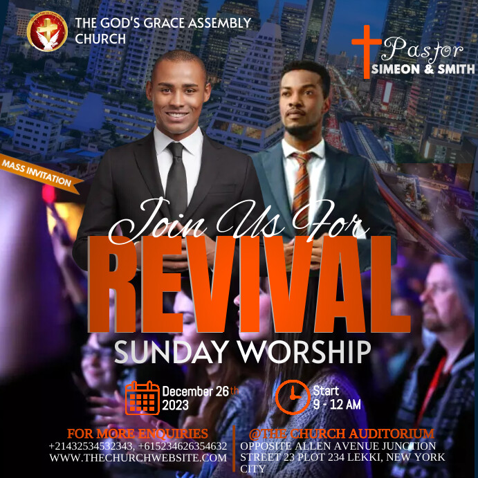 Church event Flyer template | PosterMyWall