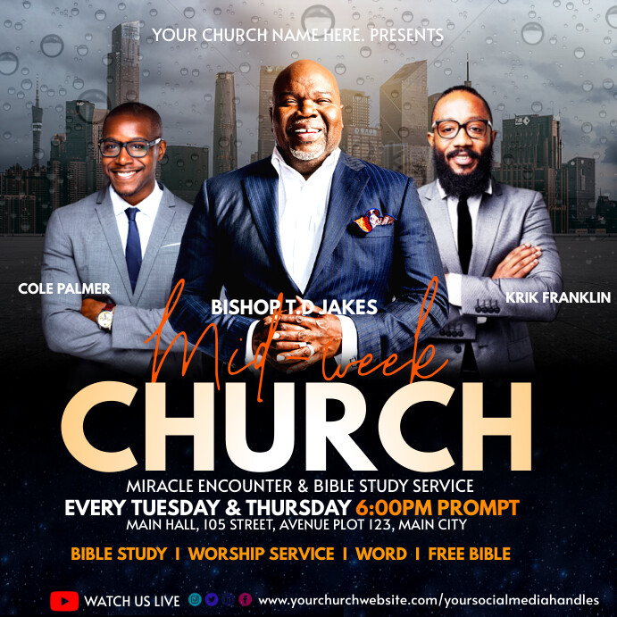 Church event flyer template | PosterMyWall