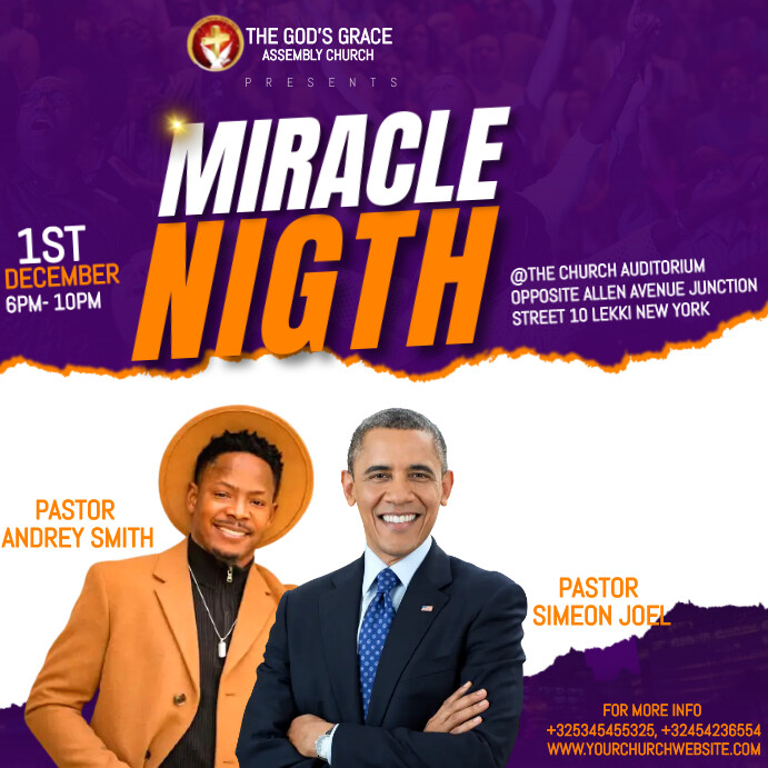 Church event Flyer template | PosterMyWall