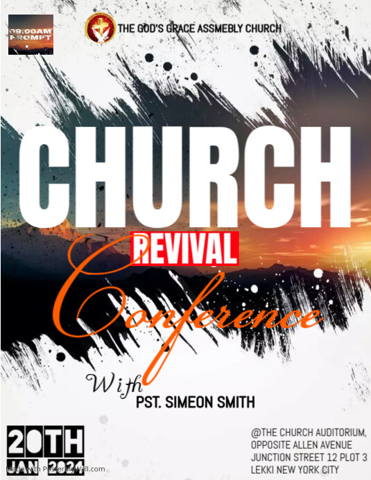 Church event Flyer template | PosterMyWall