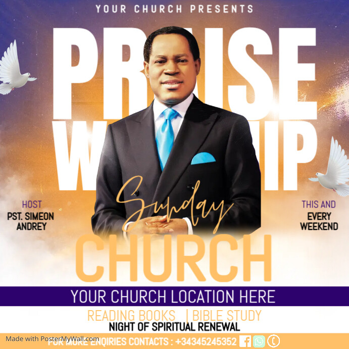 Church event Flyer template | PosterMyWall
