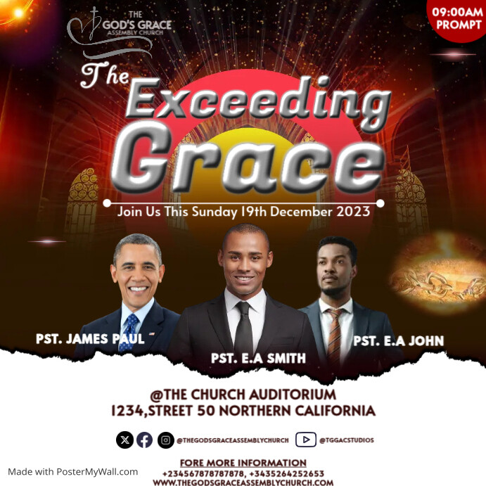 Church event Flyer template | PosterMyWall