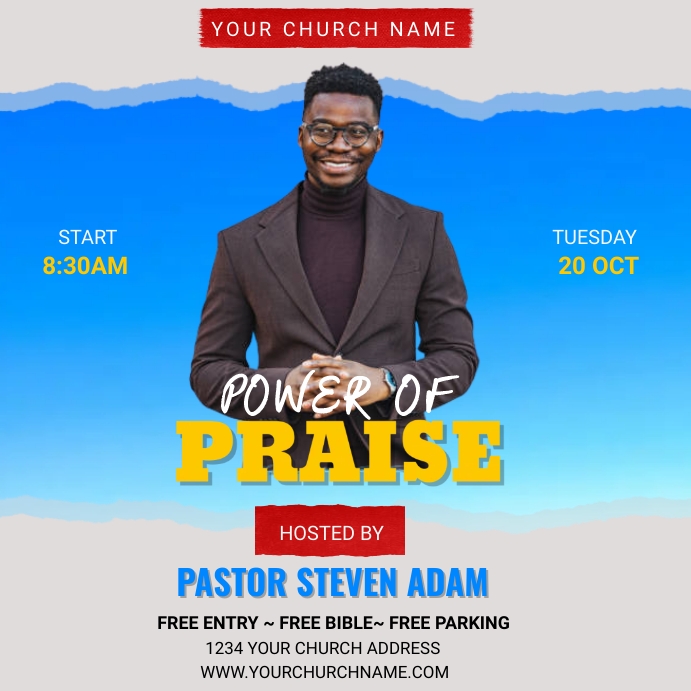 CHURCH EVENT POSTER (23) Template | PosterMyWall