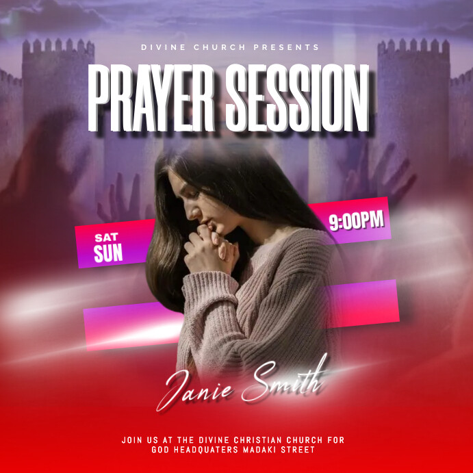 church event poster Template | PosterMyWall