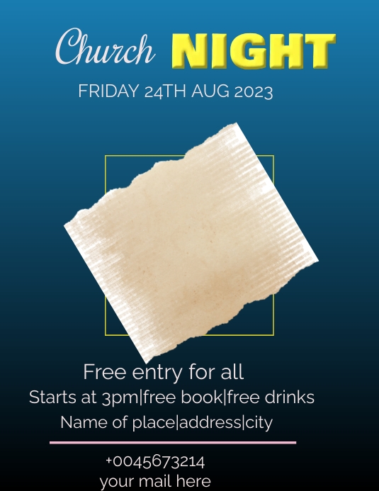 church event poster Template | PosterMyWall