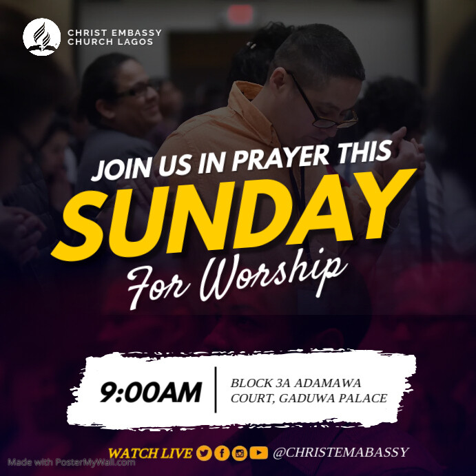 Copy of church event poster | PosterMyWall