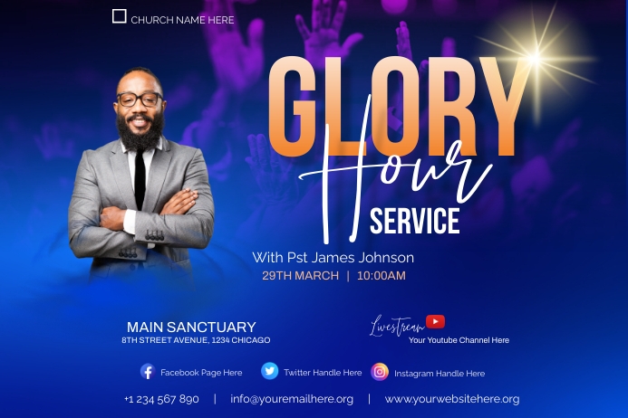 church event poster Template | PosterMyWall