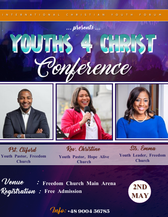 CHURCH EVENT POSTER FLYERS TEMPLATE. | PosterMyWall