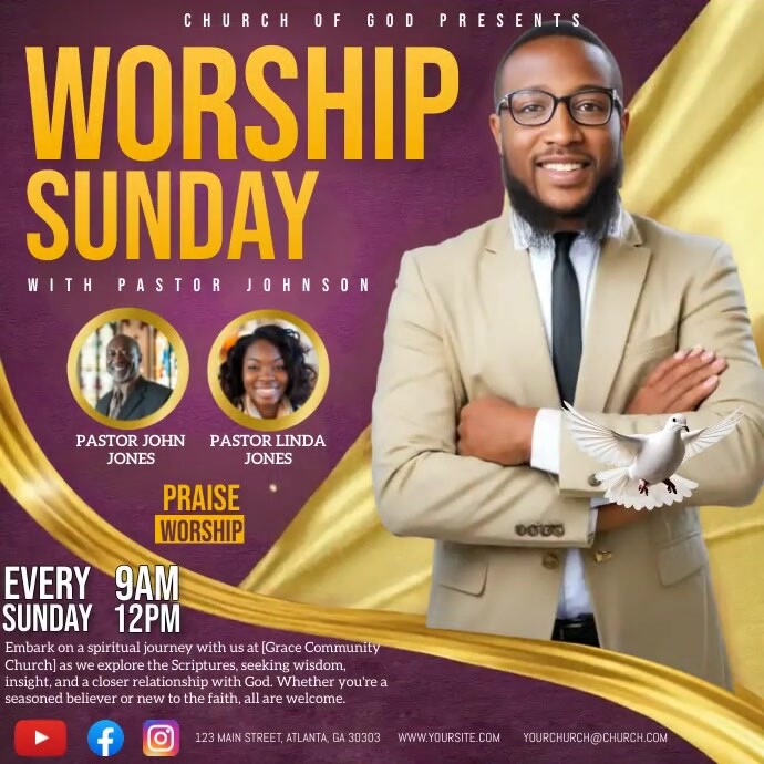 Church Event Template design (4) | PosterMyWall