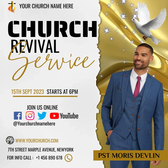 CHURCH EVENT TEMPLATE | PosterMyWall