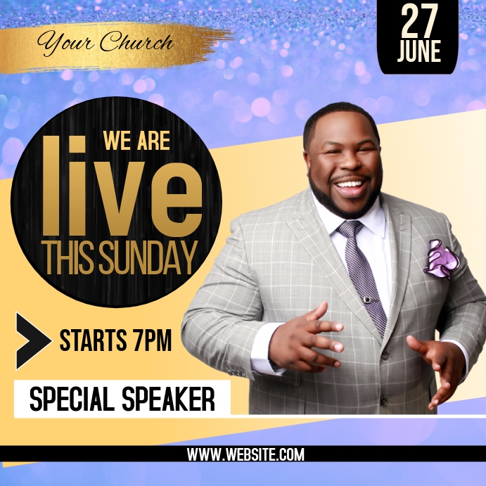 CHURCH EVENT TEMPLATE | PosterMyWall