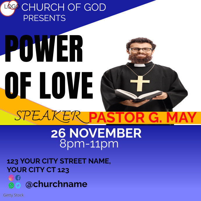 Church event template | PosterMyWall