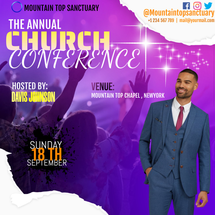 CHURCH EVENT TEMPLATE | PosterMyWall