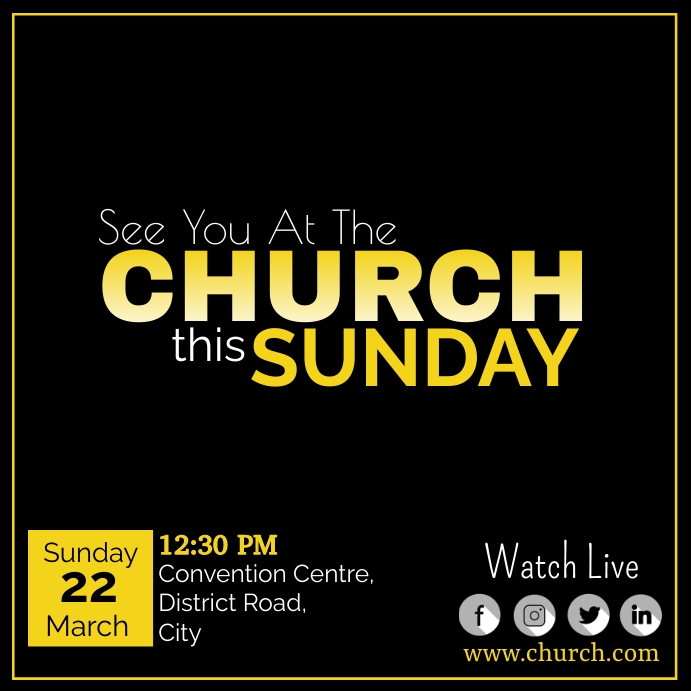 Church Event Template | PosterMyWall