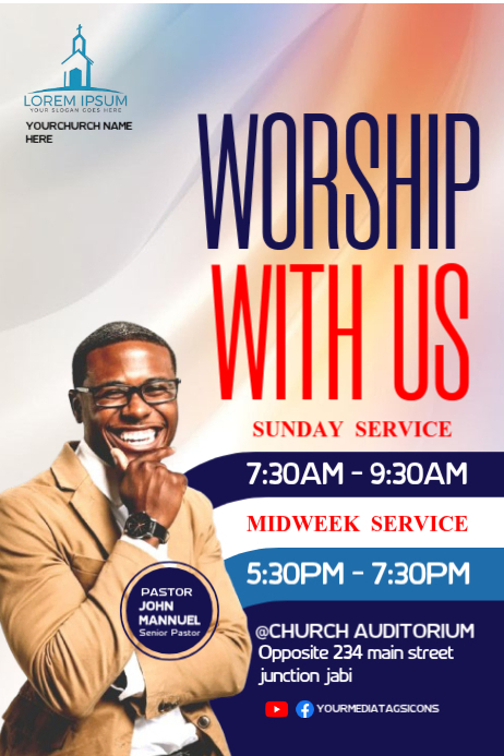 church event template flyer | PosterMyWall