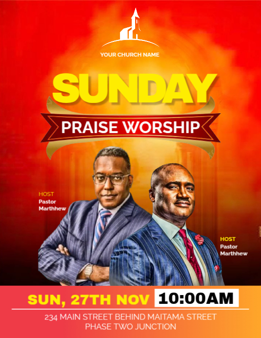 church event template flyer | PosterMyWall