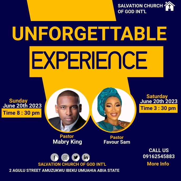 Church events (1) Template | PosterMyWall