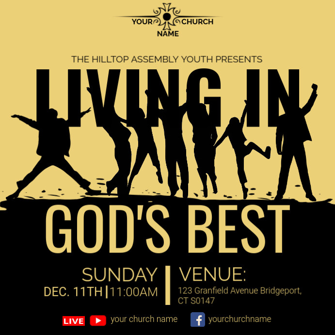 Church Events Advertisement Template | PosterMyWall