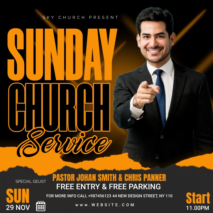 Church events Template | PosterMyWall