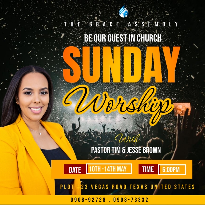 church events Template | PosterMyWall