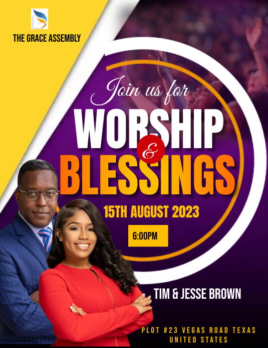 Church events flyer Template | PosterMyWall