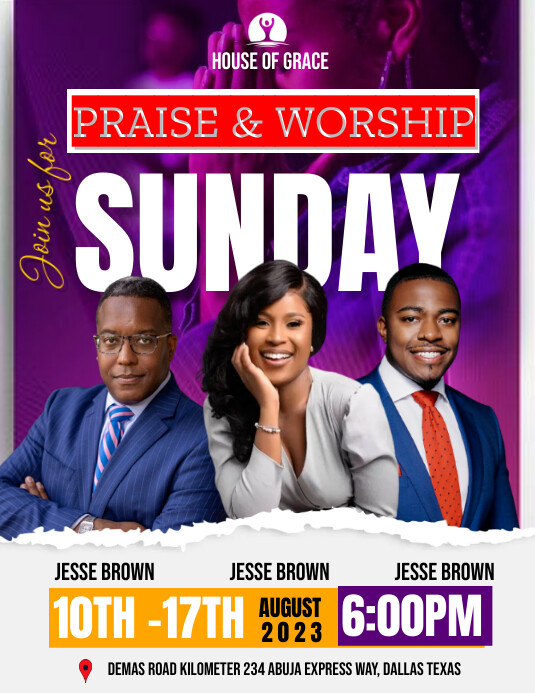 Church events flyer Template | PosterMyWall