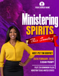 Divine Encounter Church event flyer Template | PosterMyWall