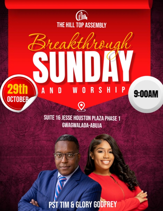 Church events flyer Template | PosterMyWall