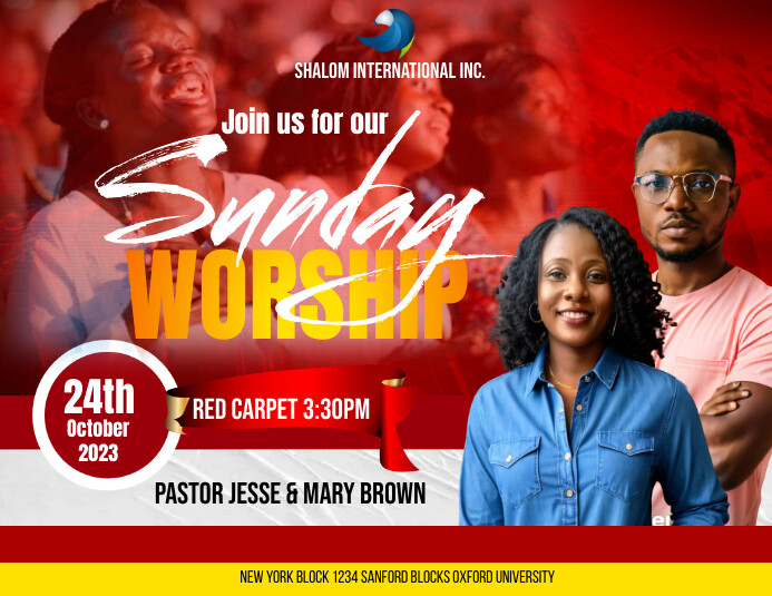 Church events flyer Template | PosterMyWall