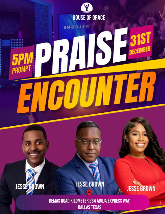 Church events flyer Template | PosterMyWall