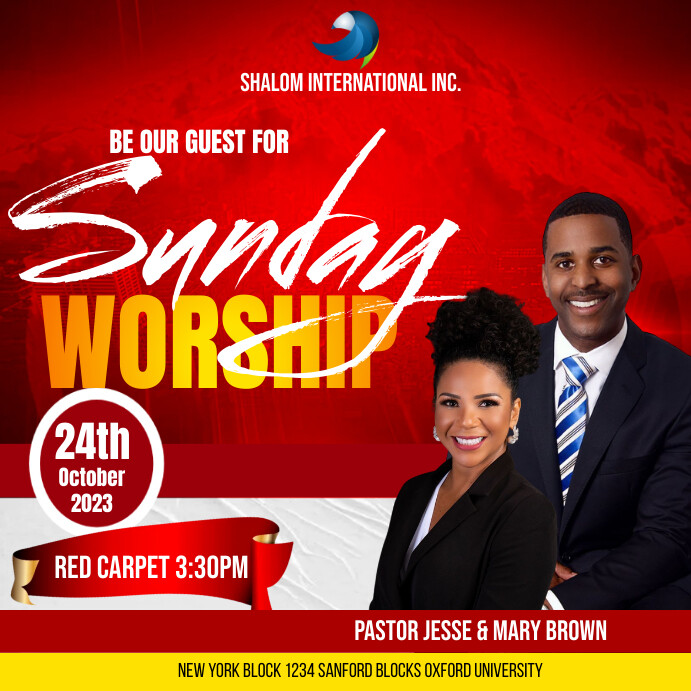 Church events flyer Template | PosterMyWall