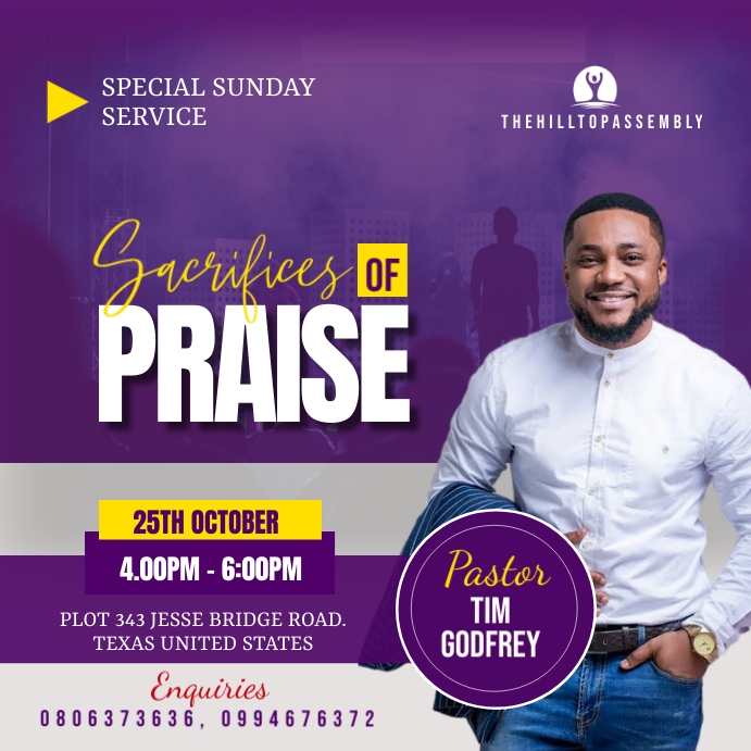 Pamflet Acara Gereja Templat | PosterMyWall