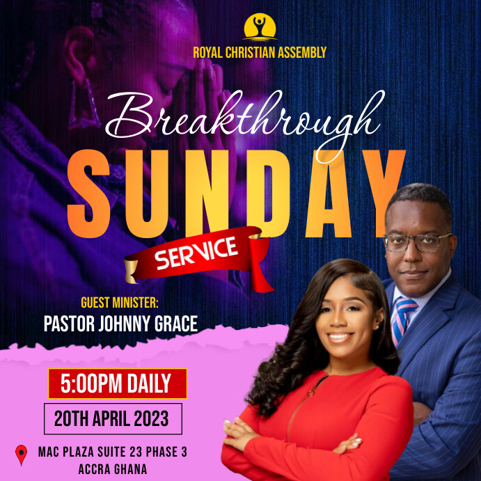 Church events flyer Template | PosterMyWall