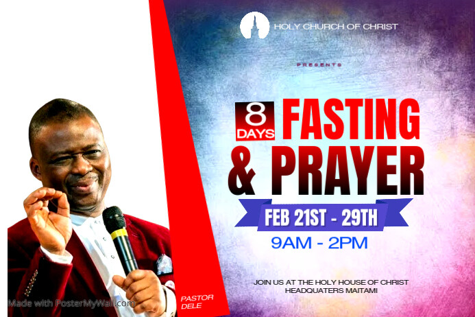 Copy of church fasting & prayer flyer | PosterMyWall