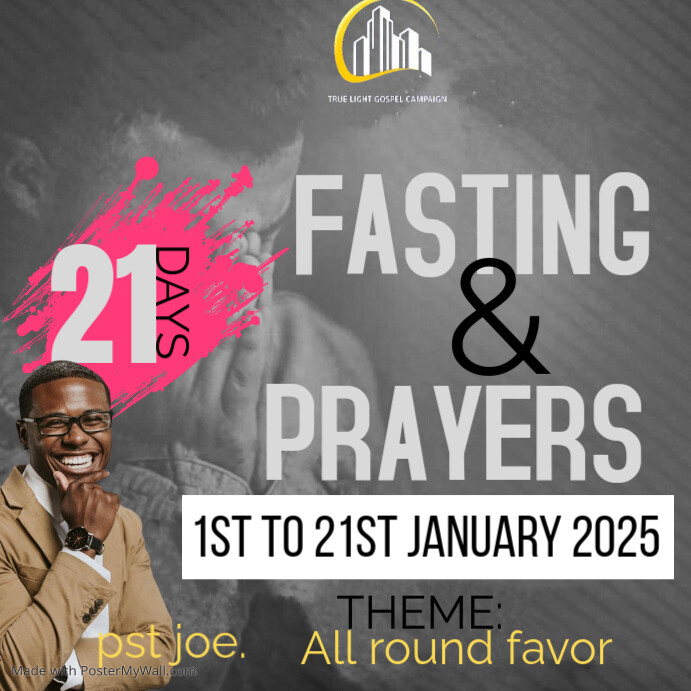 Church/fasting and prayer flyer Template | PosterMyWall