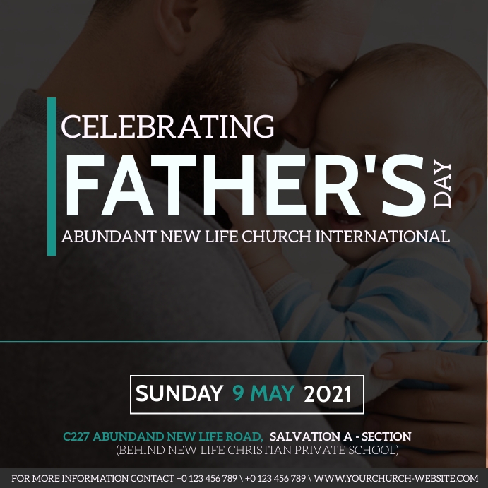CHURCH FATHER'S DAY EVENT Template | PosterMyWall