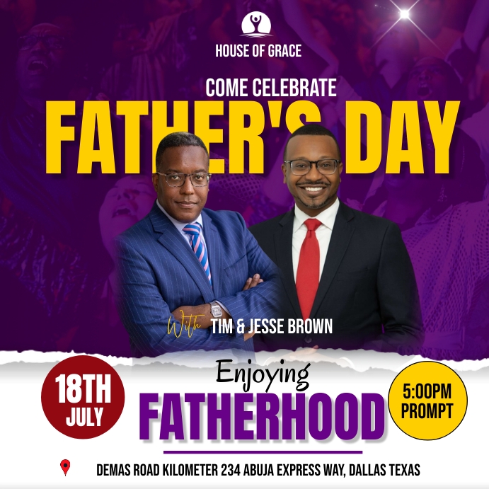 CHURCH FATHERS DAY Template | PosterMyWall