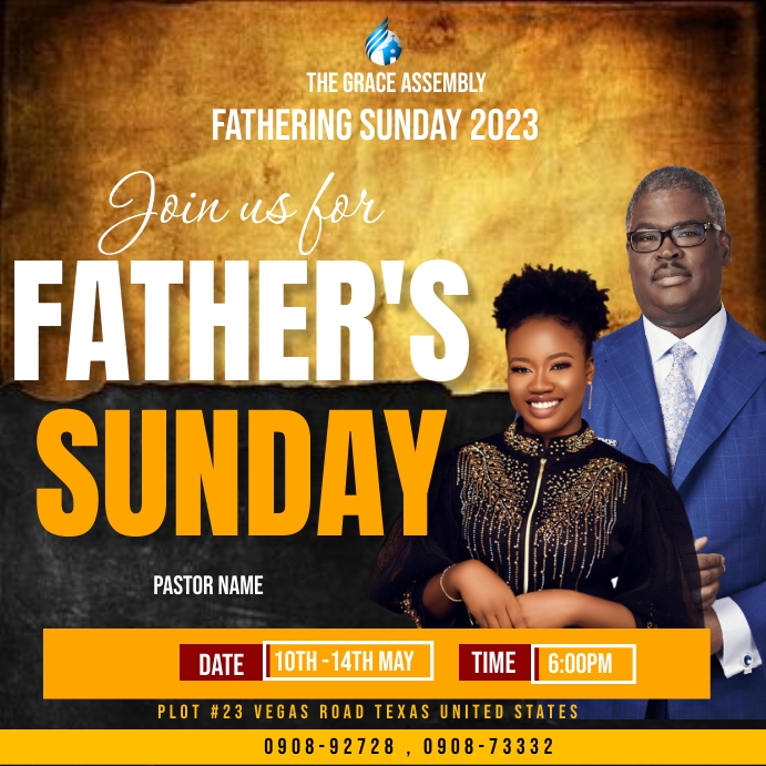 CHURCH FATHERS DAY Template | PosterMyWall