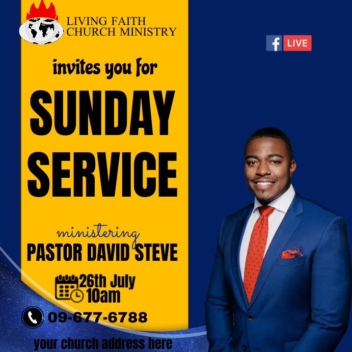Church flier Template | PosterMyWall