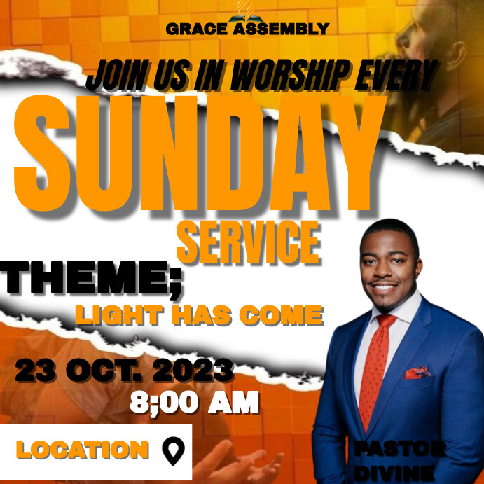 Copy of church flier template (1) | PosterMyWall