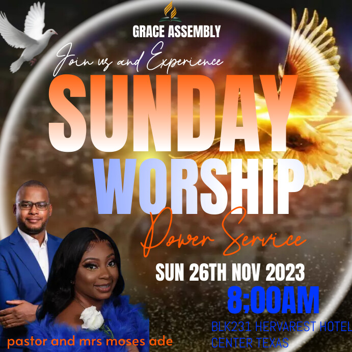 Plantilla de church flier template | PosterMyWall