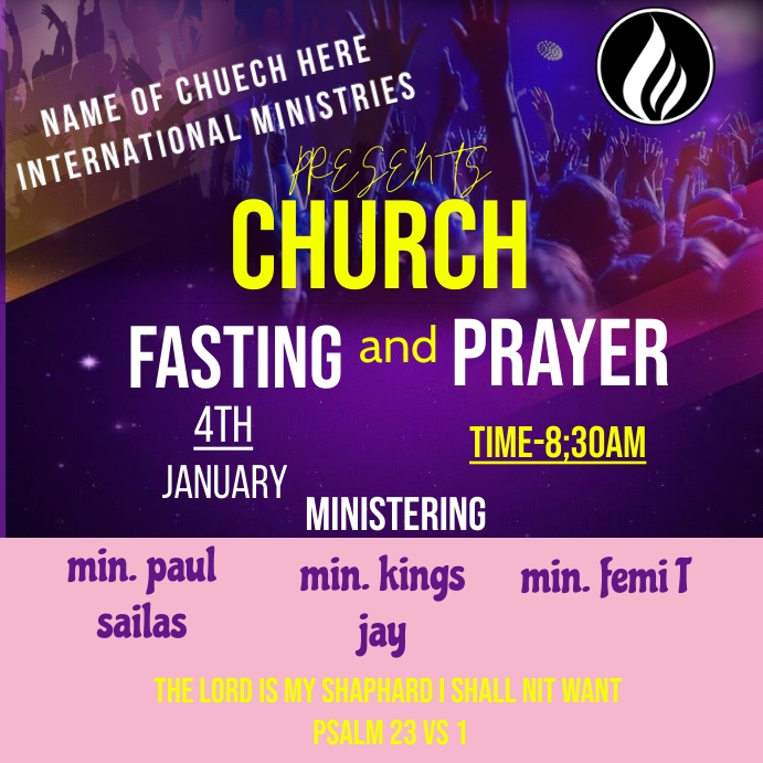 CHURCH FLYE Template | PosterMyWall