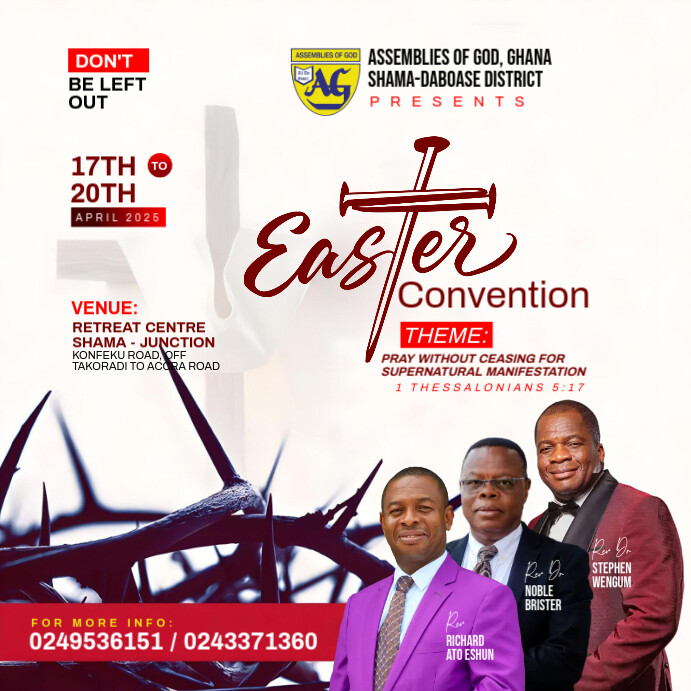 Copy of Church Flyer, Easter Convention Flyer | PosterMyWall